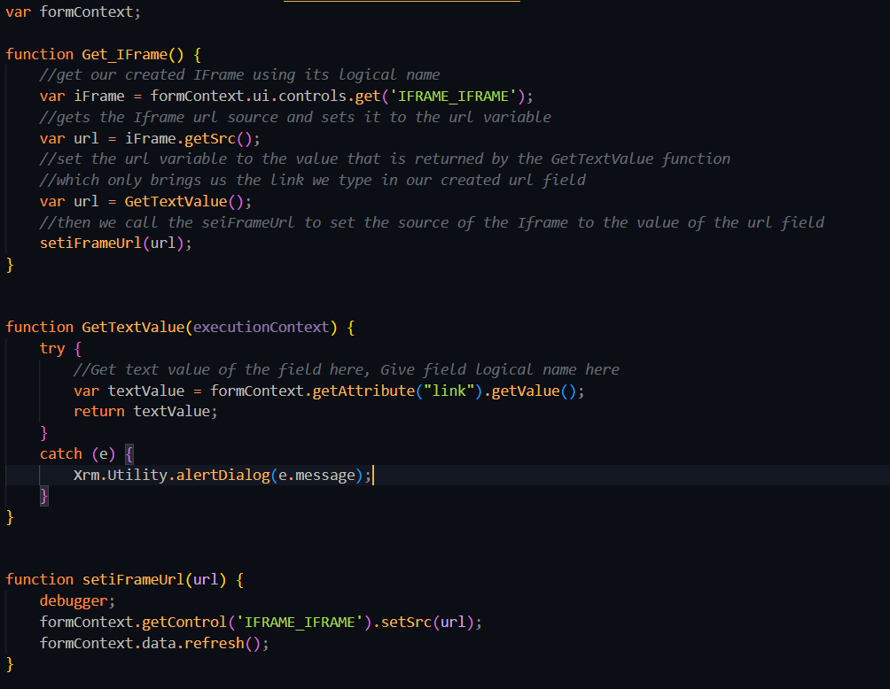 D365 : IFrames with a dynamic source – FISOFT Consulting