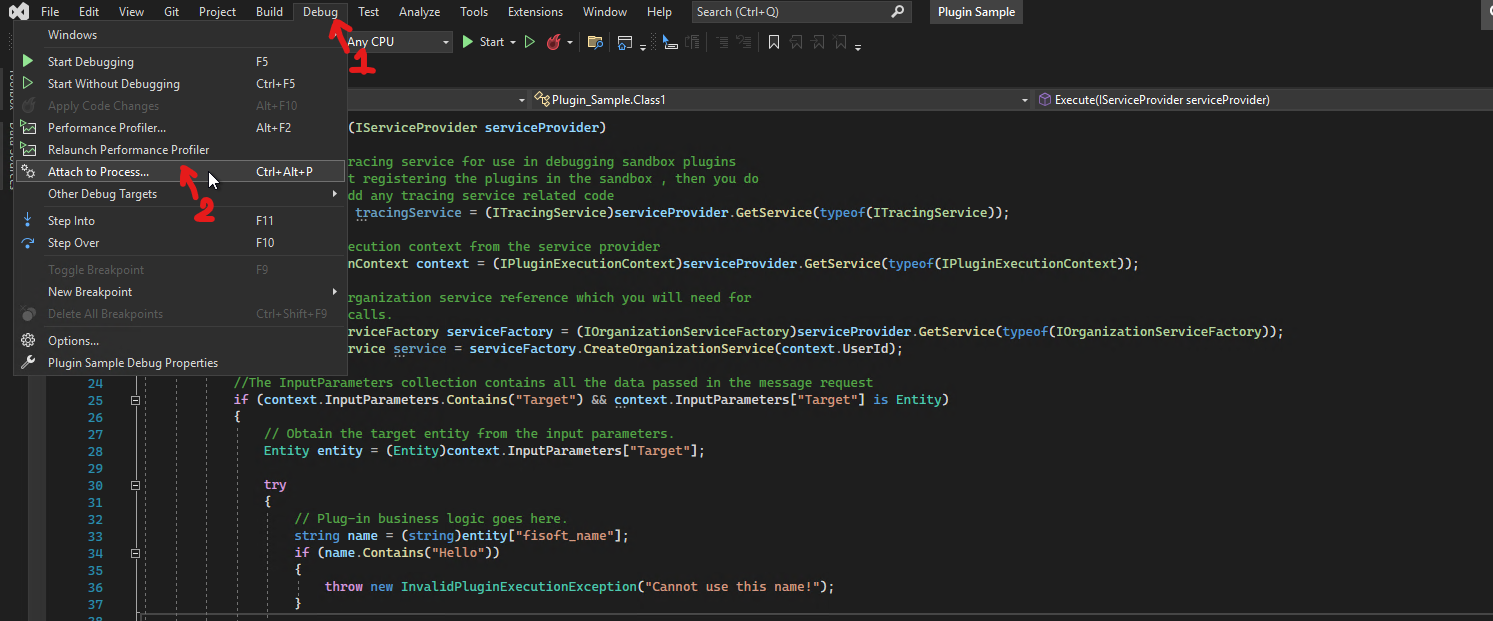 Microsoft Dynamics 365 Registering And Debugging A Plug In Fisoft Consulting