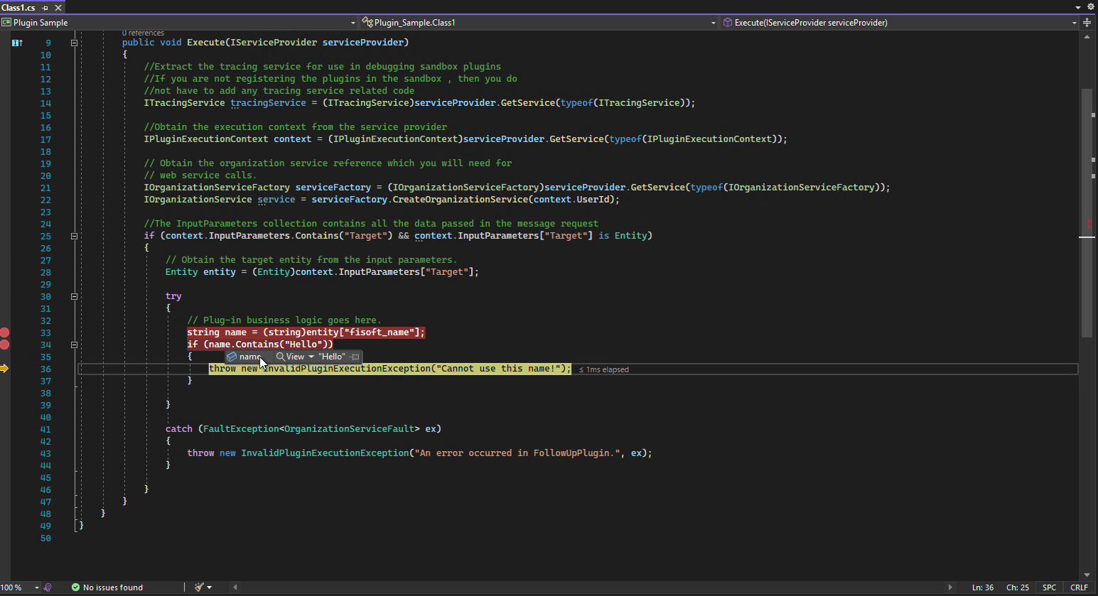 Microsoft Dynamics 365 Registering And Debugging A Plug In Fisoft Consulting
