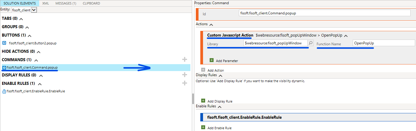 Microsoft Dynamics 365 : Pop-Up window on button click – FISOFT Consulting
