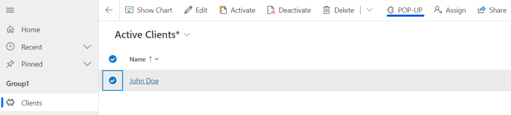 Microsoft Dynamics 365 : Pop-Up window on button click – FISOFT Consulting